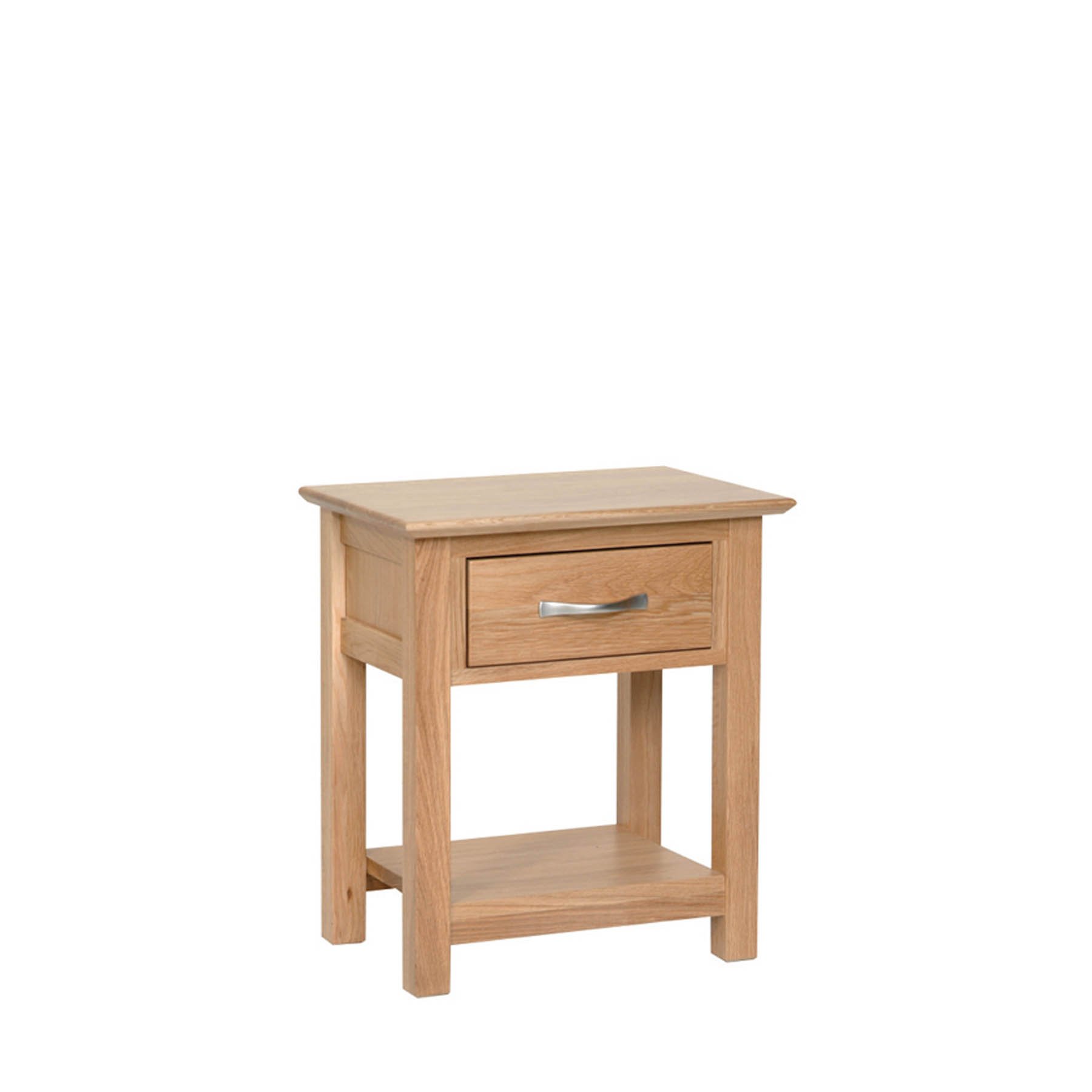 Lynton Oak 1 Drawer Side Table - TR Hayes