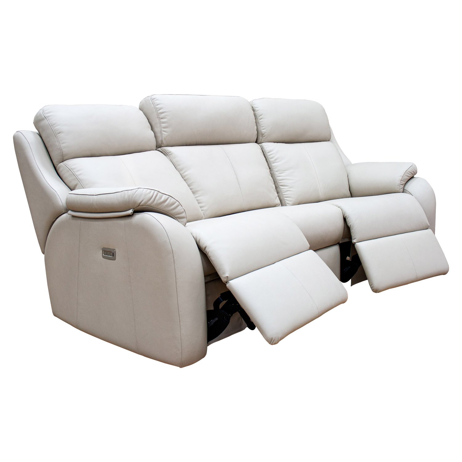 G Plan Kingsbury 3 Seater Curved Electric Double Recliner Sofa with ...