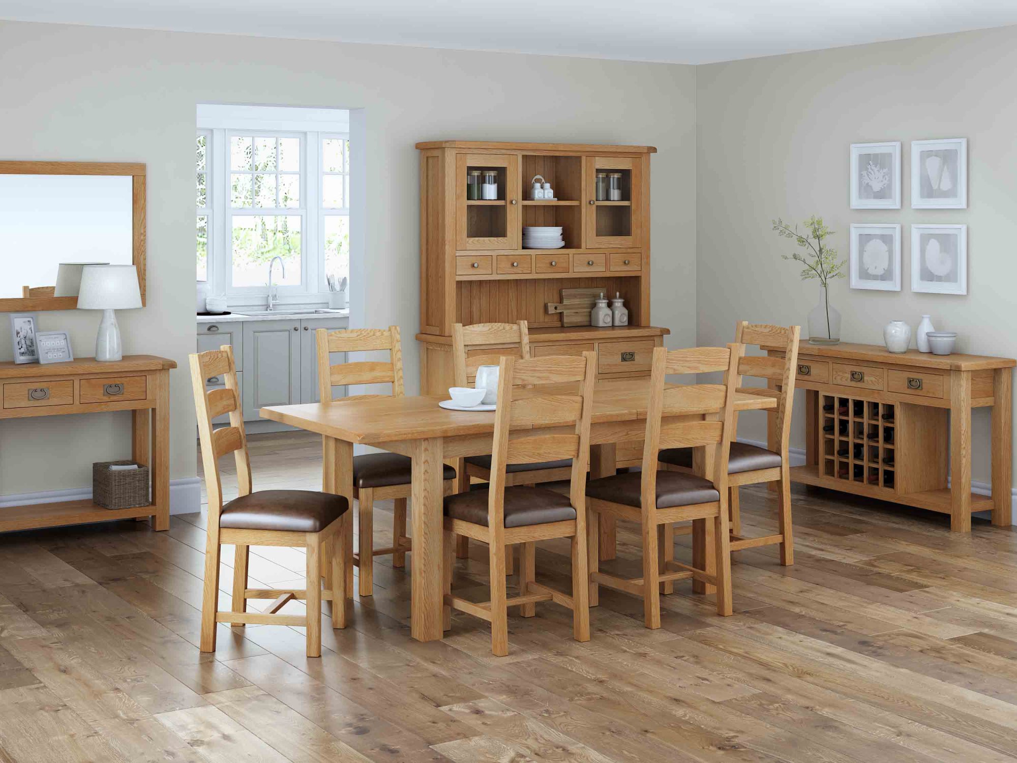 Hamilton Compact Extending Dining Table - TR Hayes