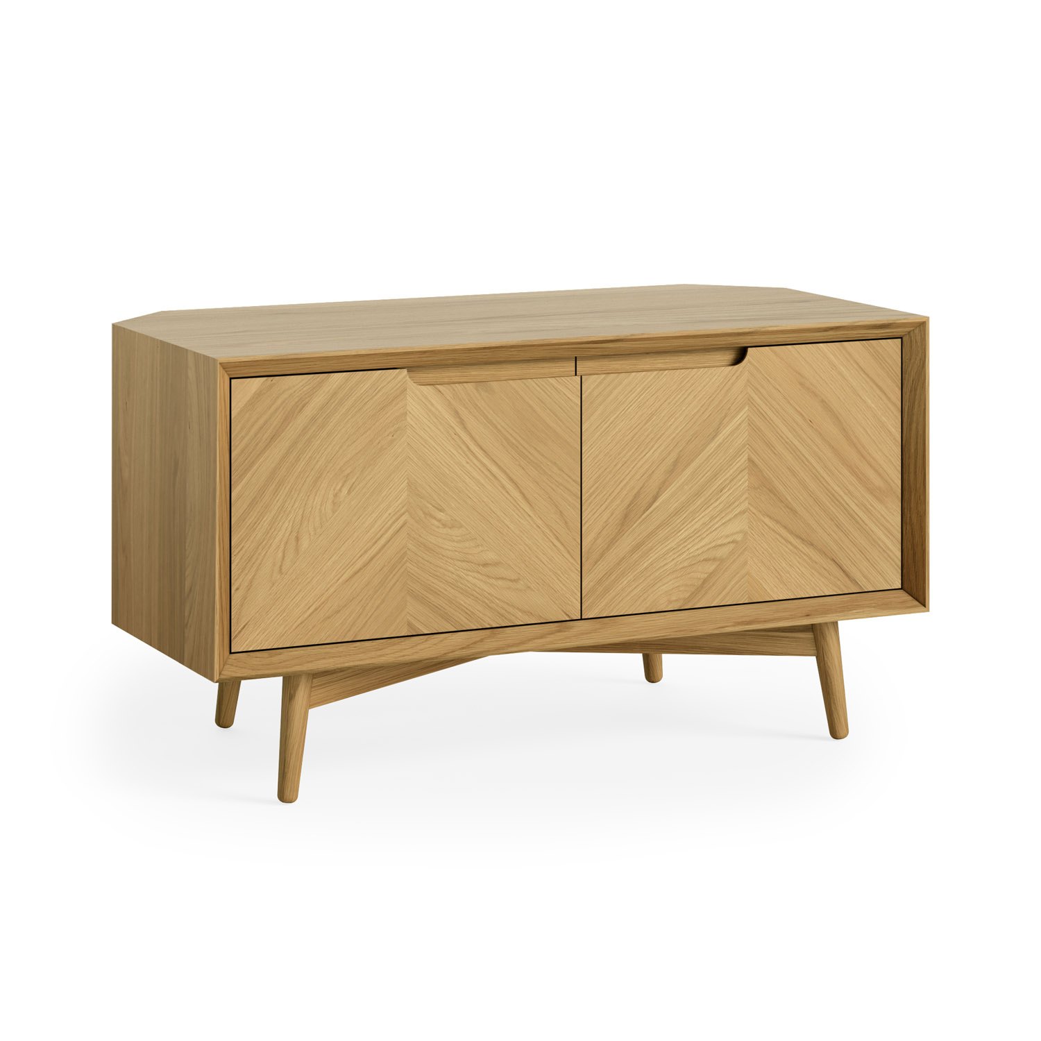 Chisholm Oak Corner Media Unit - TR Hayes