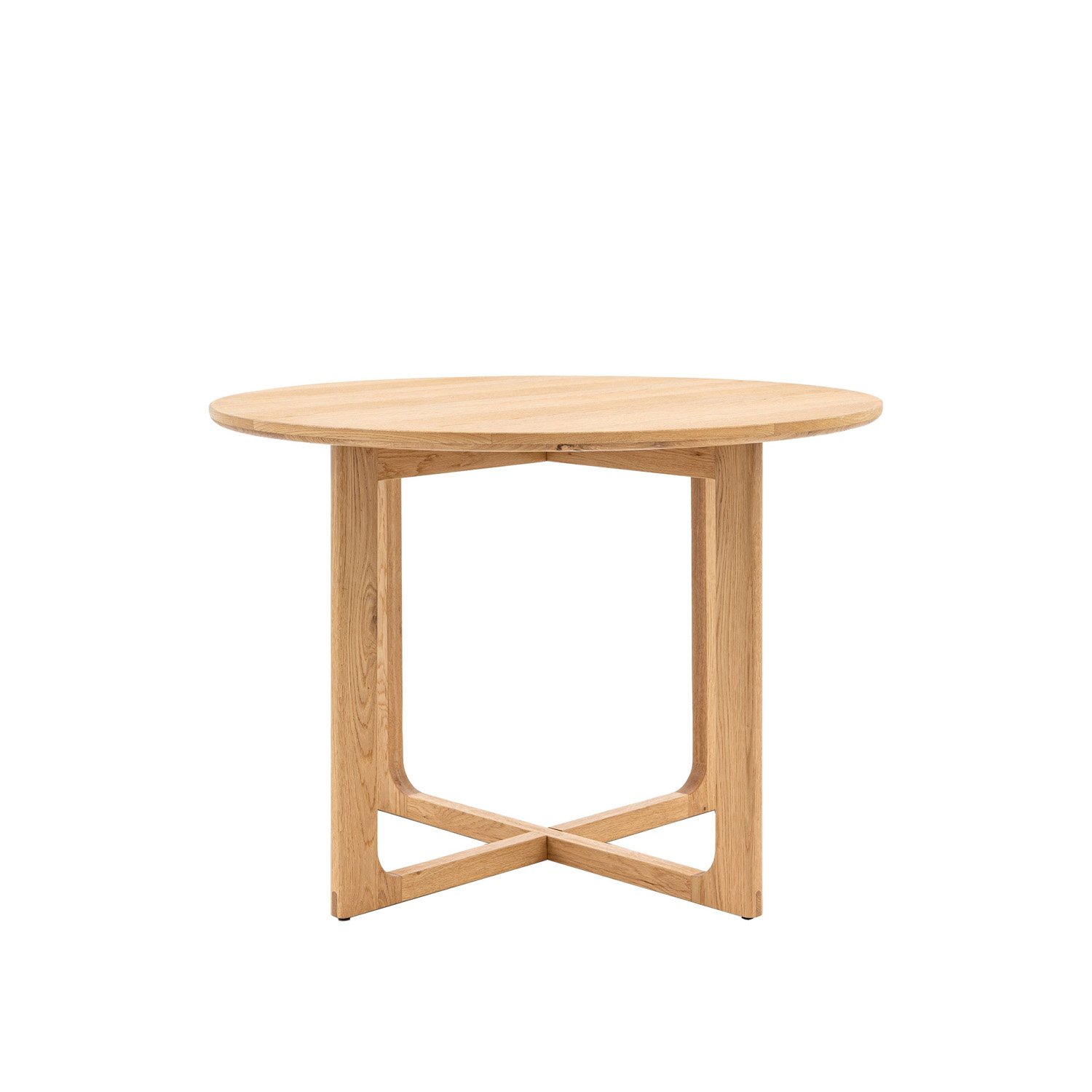 Cadoc Natural Oak Round Dining Table - TR Hayes
