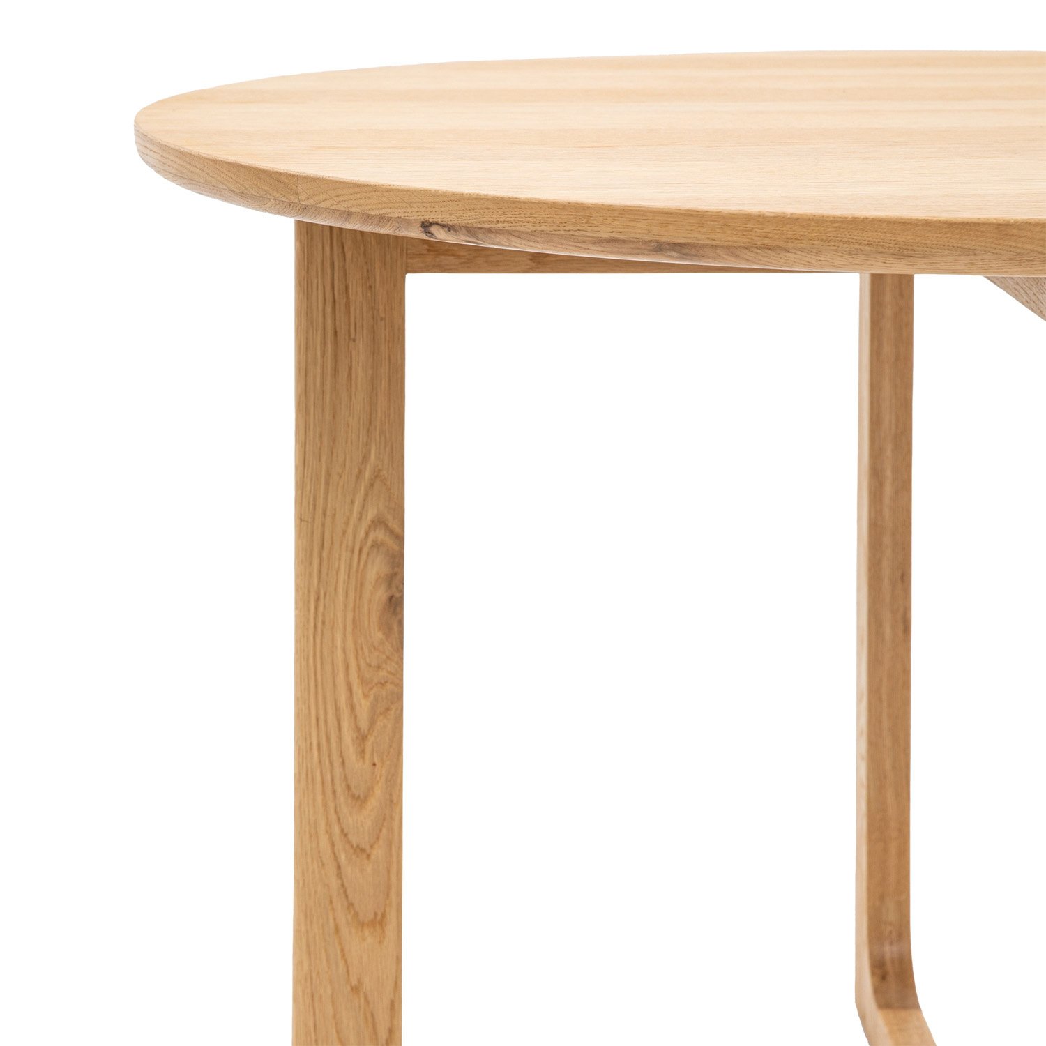 Cadoc Natural Oak Round Dining Table - TR Hayes