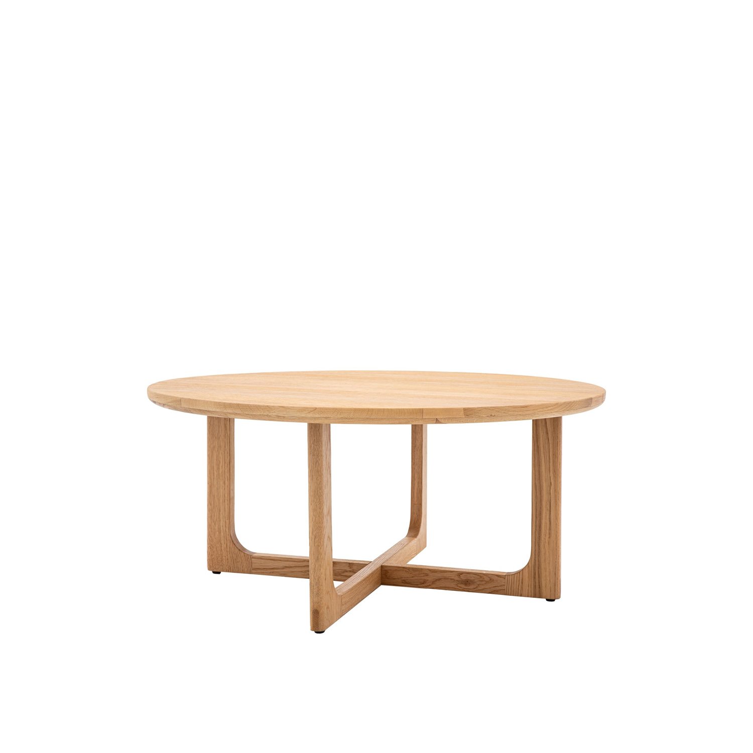 Cadoc Natural Oak Round Coffee Table - TR Hayes