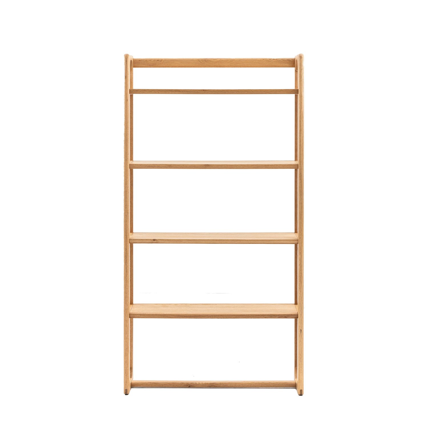 Cadoc Natural Oak Tall Open Display Unit - TR Hayes