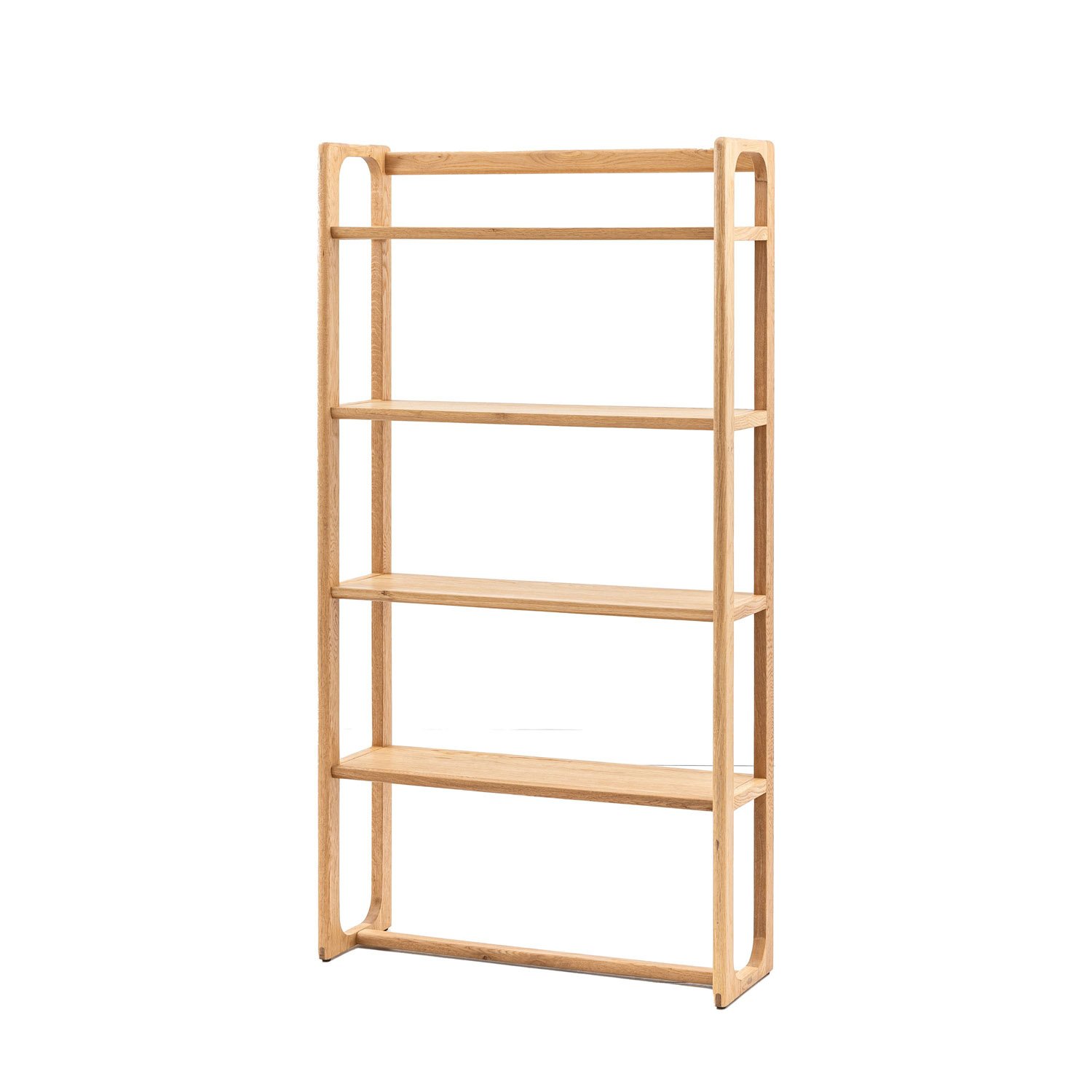 Cadoc Natural Oak Tall Open Display Unit - TR Hayes