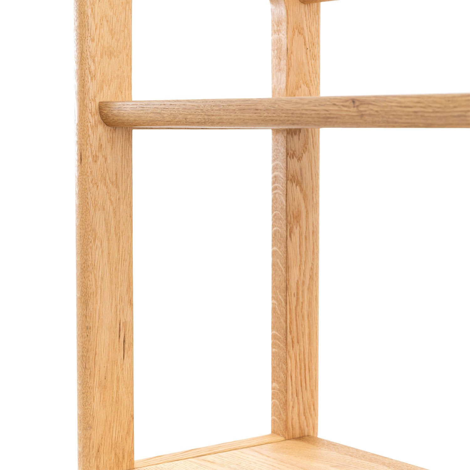 Cadoc Natural Oak Tall Open Display Unit - TR Hayes