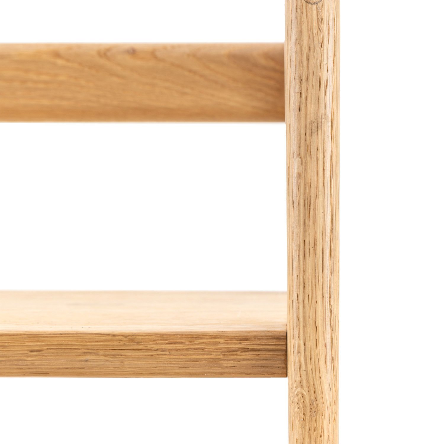 Cadoc Natural Oak Tall Open Display Unit - TR Hayes