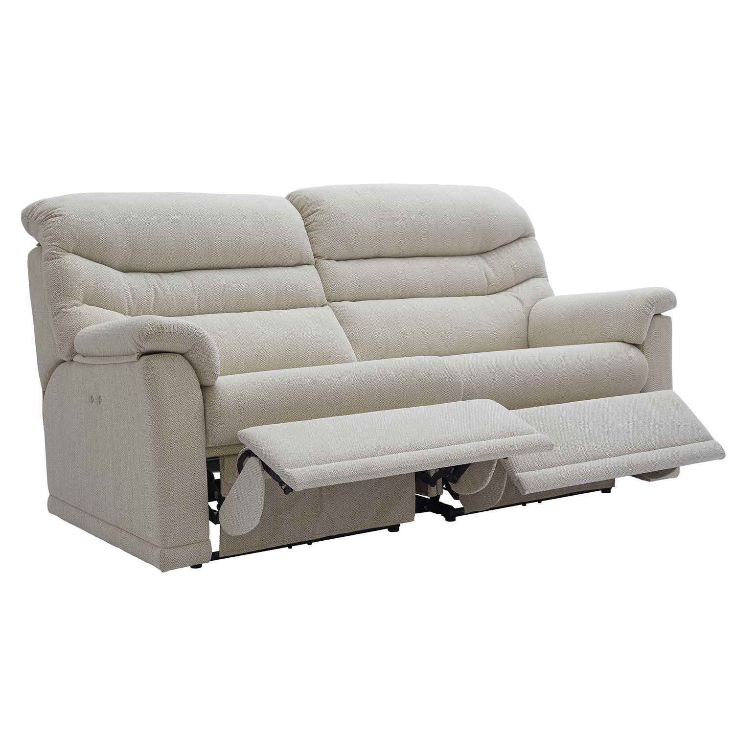 G Plan Malvern 3 Seater Electric Double Recliner Sofa (2 Seat Cushions ...