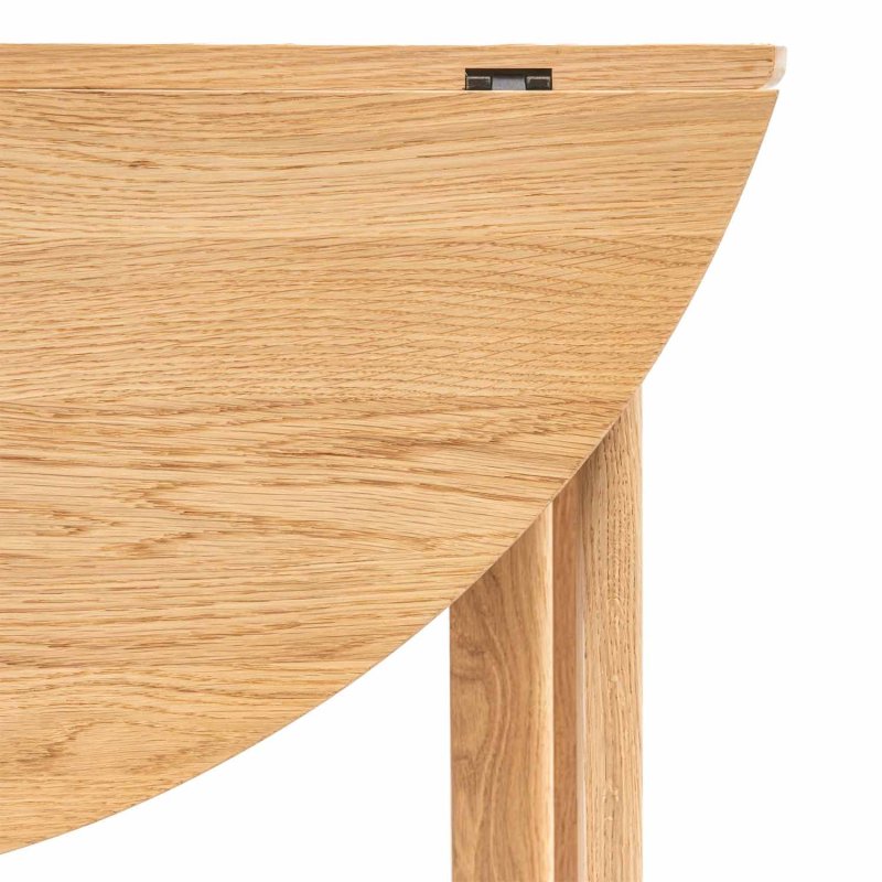 Cadoc Natural Oak Folding Dining Table - TR Hayes